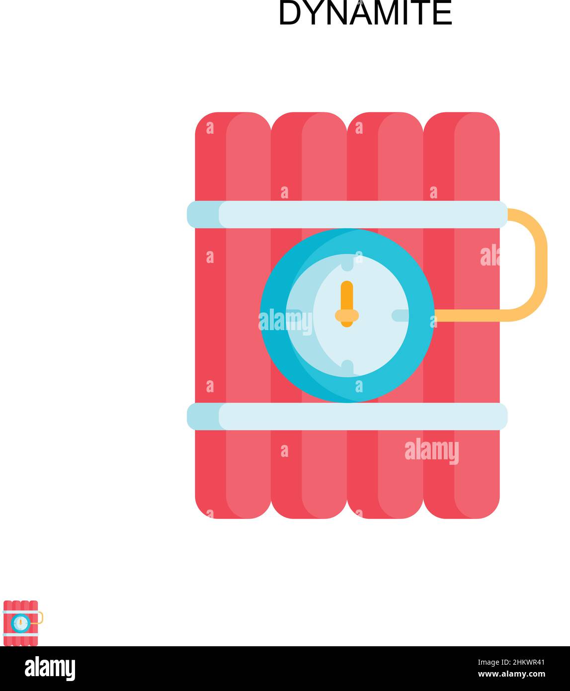 Dynamite Simple vector icon. Illustration symbol design template for ...