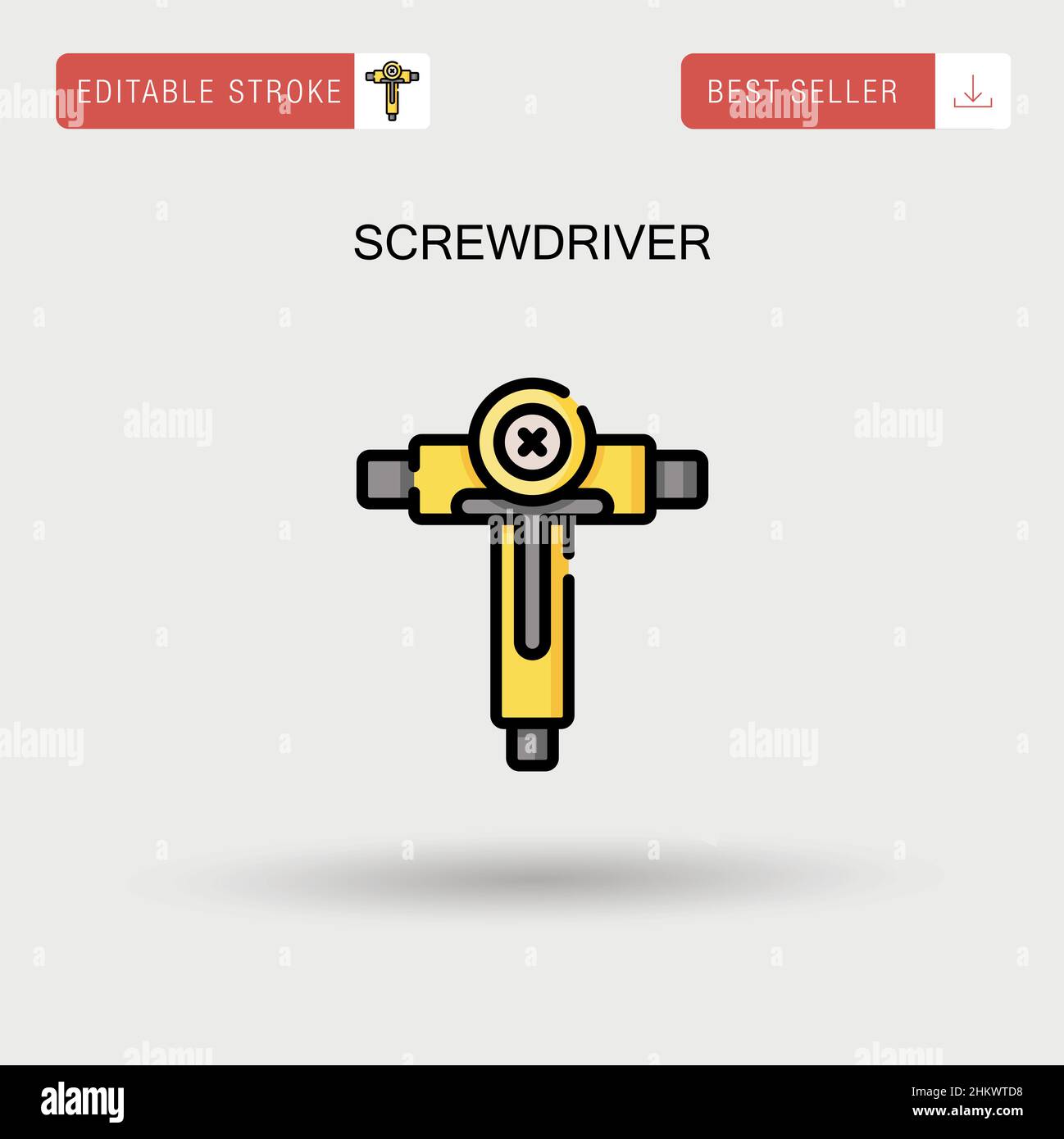 Screwdriver Simple vector icon Stock Vector Image & Art - Alamy