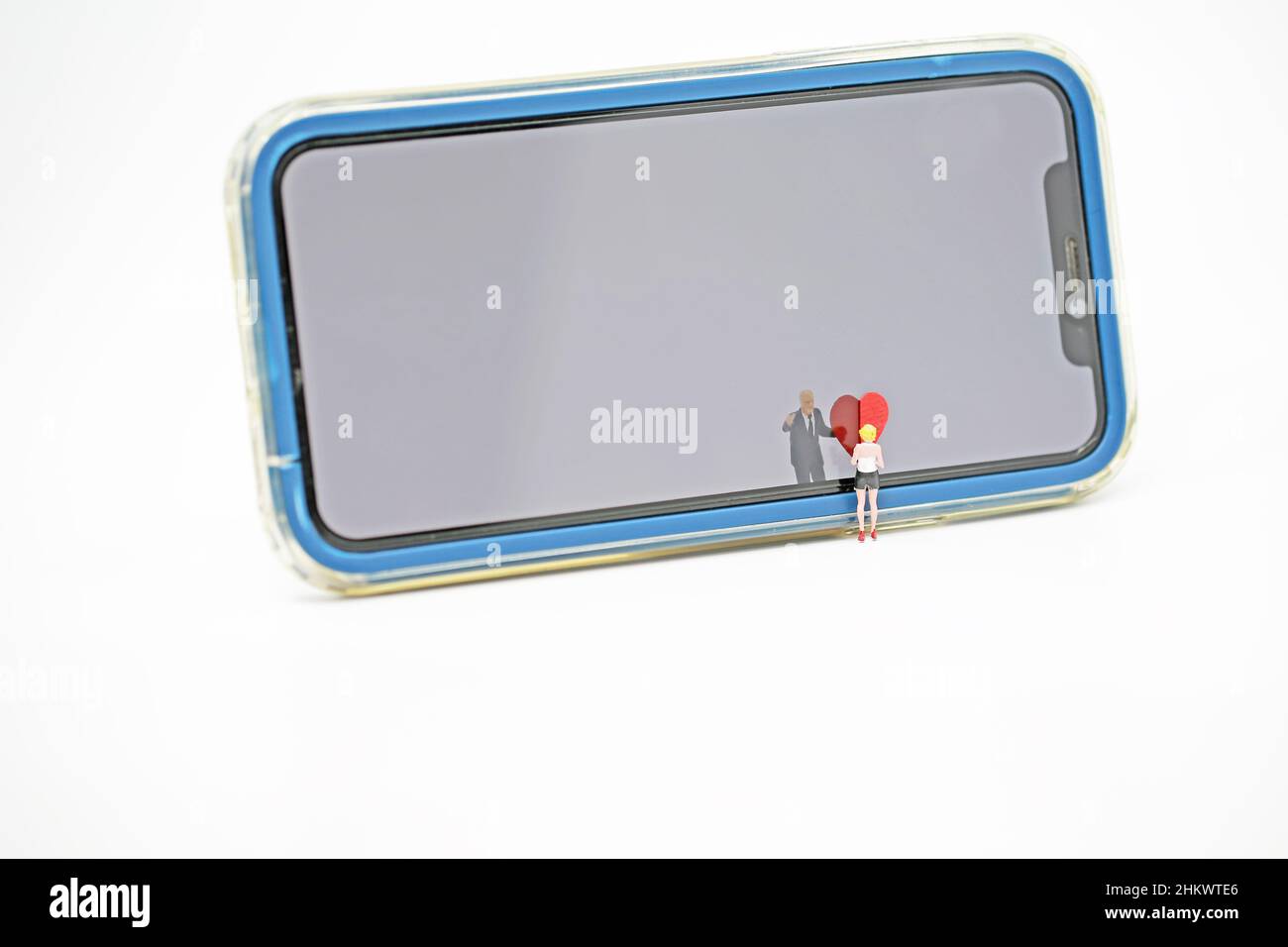 Woman keep smart phone hi-res stock photography and images - Alamy