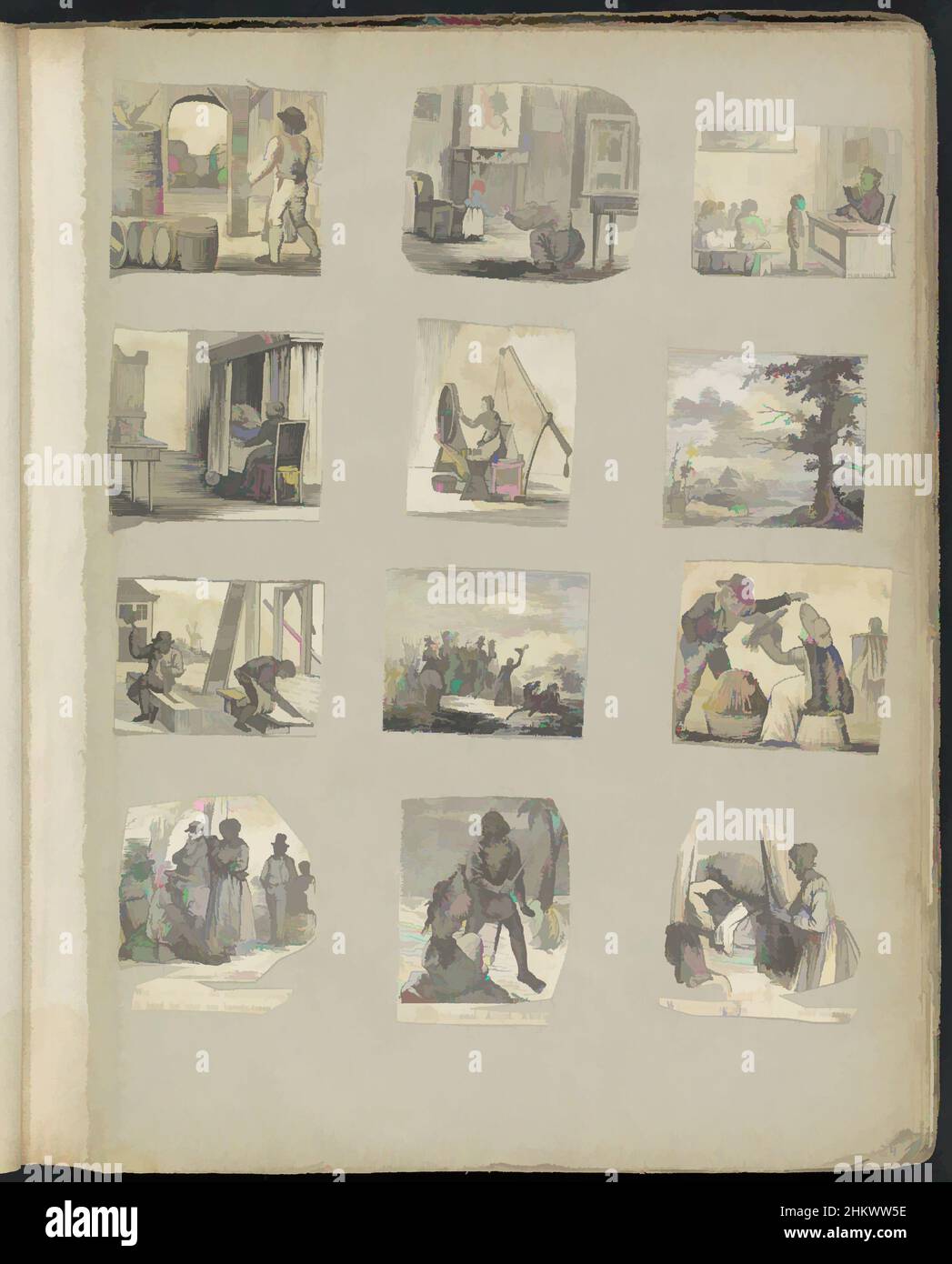 Art inspired by Album page with various representations, Album page ...