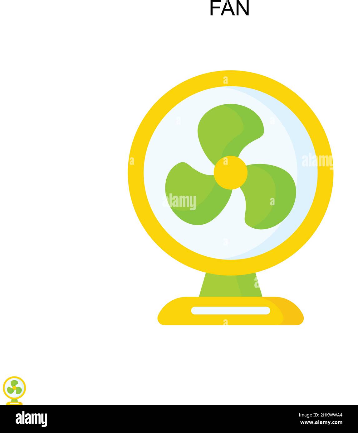 Fan Simple vector icon. Illustration symbol design template for web ...