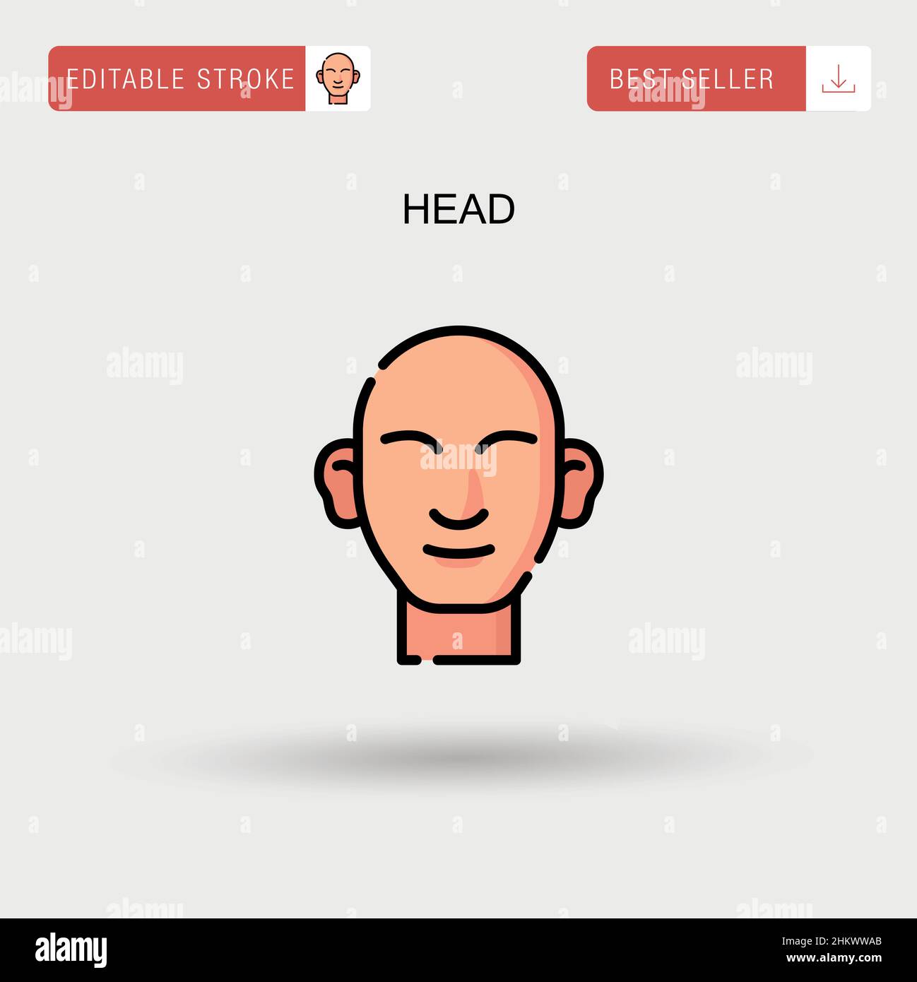 Head Simple vector icon Stock Vector Image & Art - Alamy
