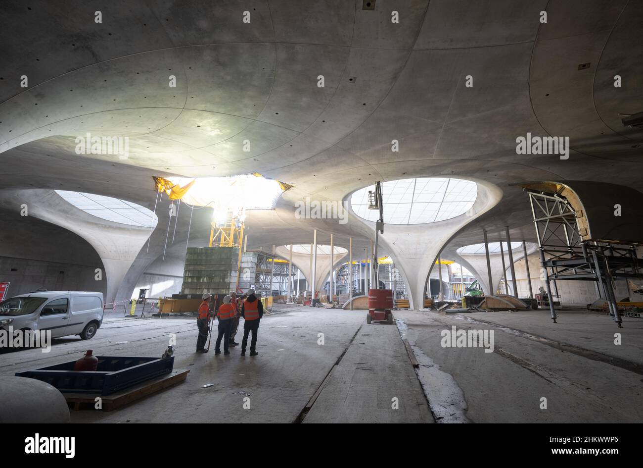 Stuttgart, Germany. 03rd Feb, 2021. Construction work on the station ...