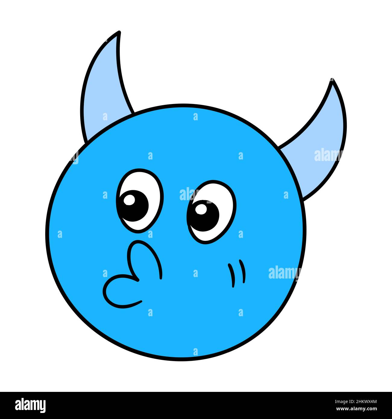 Horned monster head hi-res stock photography and images - Alamy