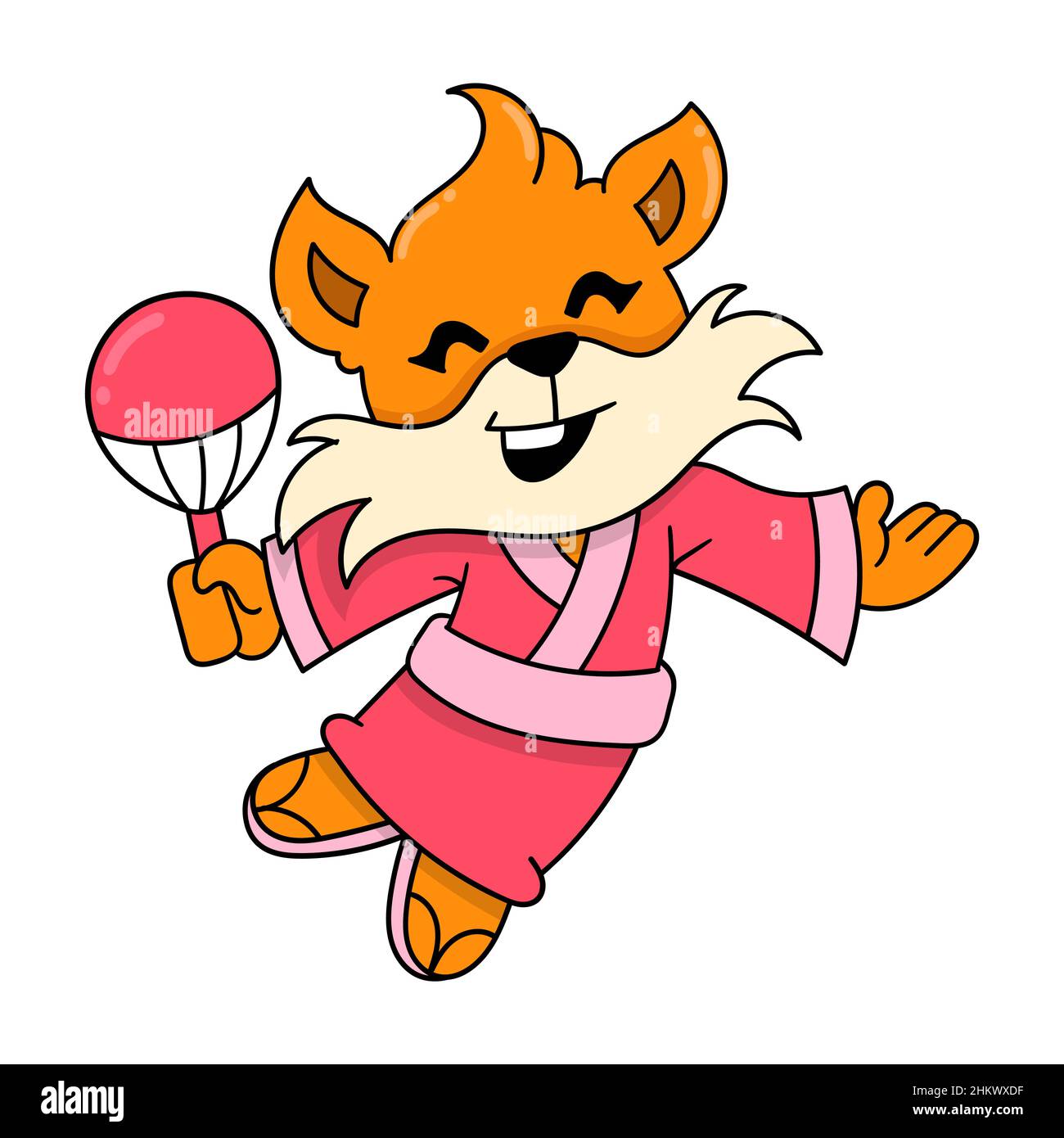 the weasel is wearing a japanese Stock Vector Image & Art - Alamy