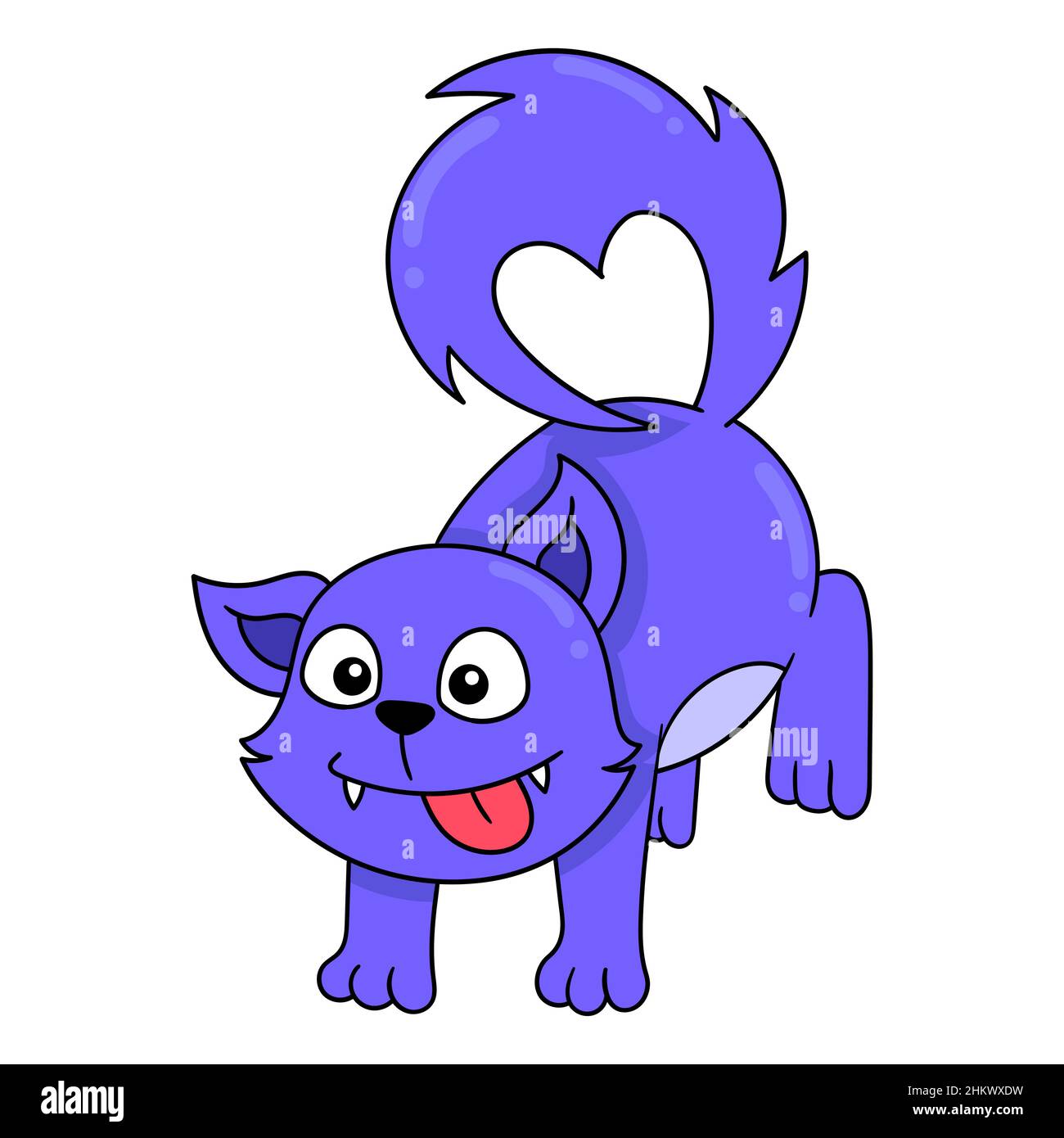 purple weasel is looking excited Stock Vector Image & Art - Alamy