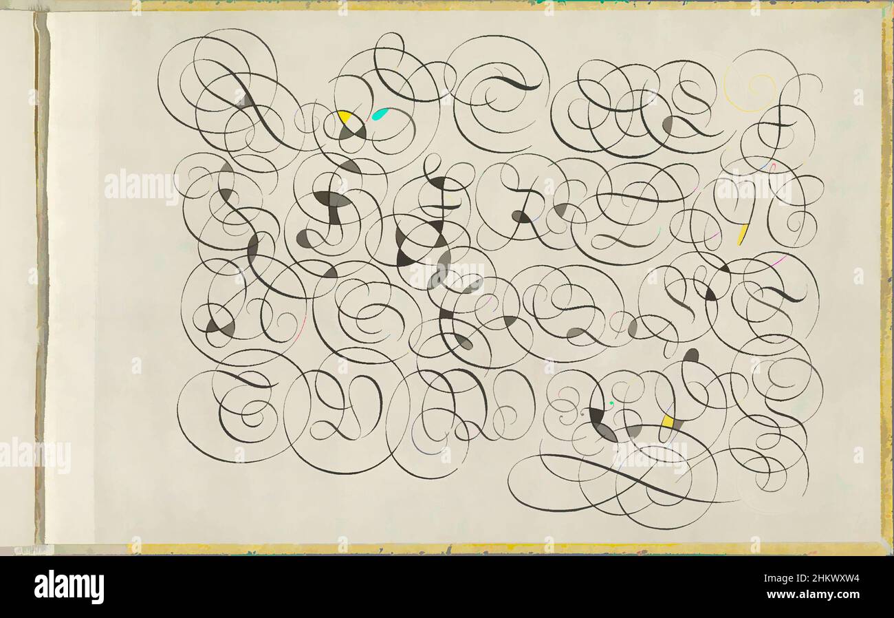 Art inspired by Writing sample with capital letters, Exemplaer-Boeck ...