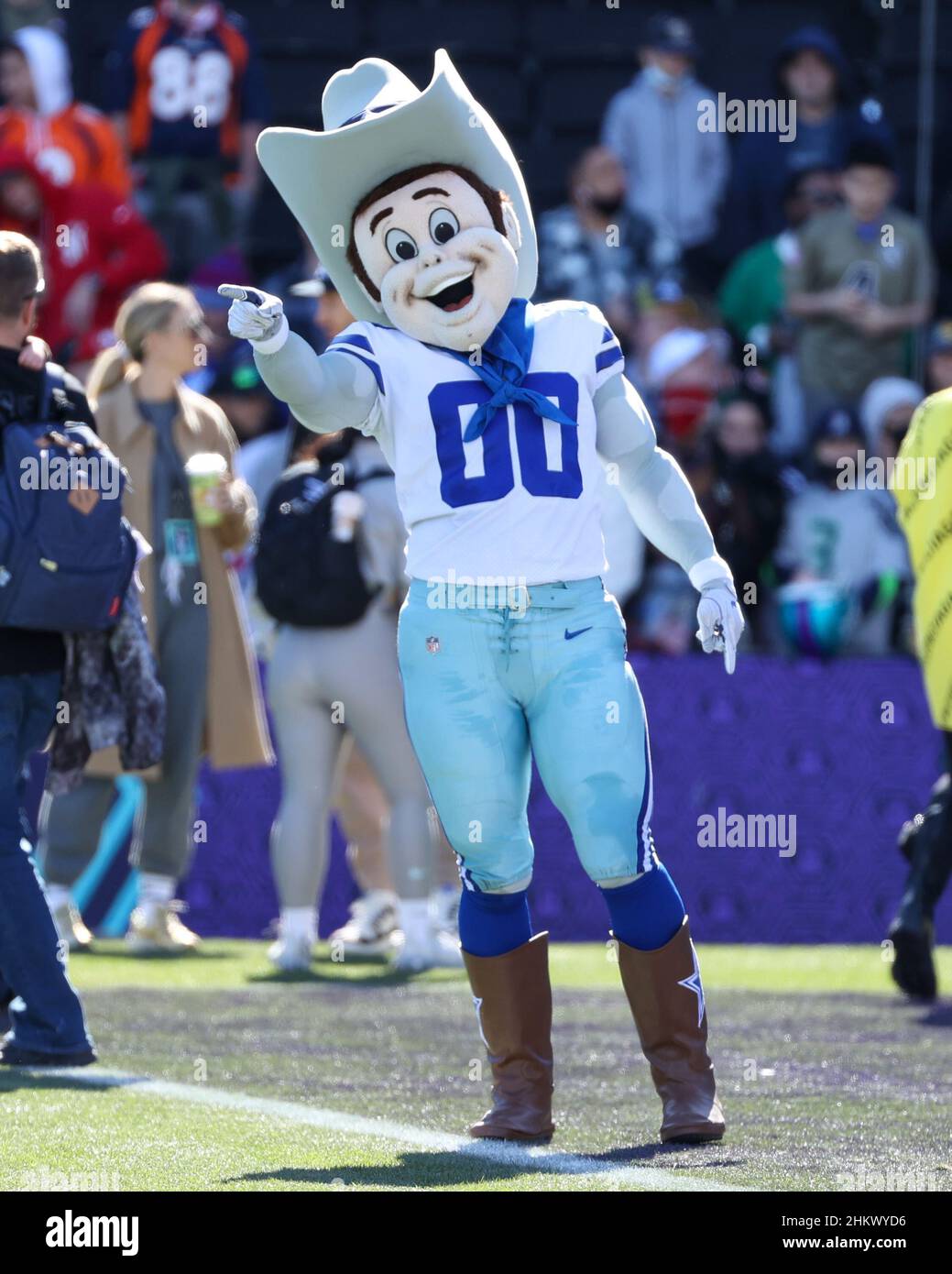 February 5, 2022: Dallas Cowboys mascot Rowdy during the NFC Pro Bowl ...