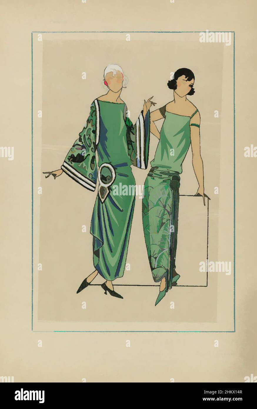 Art inspired by Très Parisien, 1923, No. 1: Creation ALICE BERNARD ...