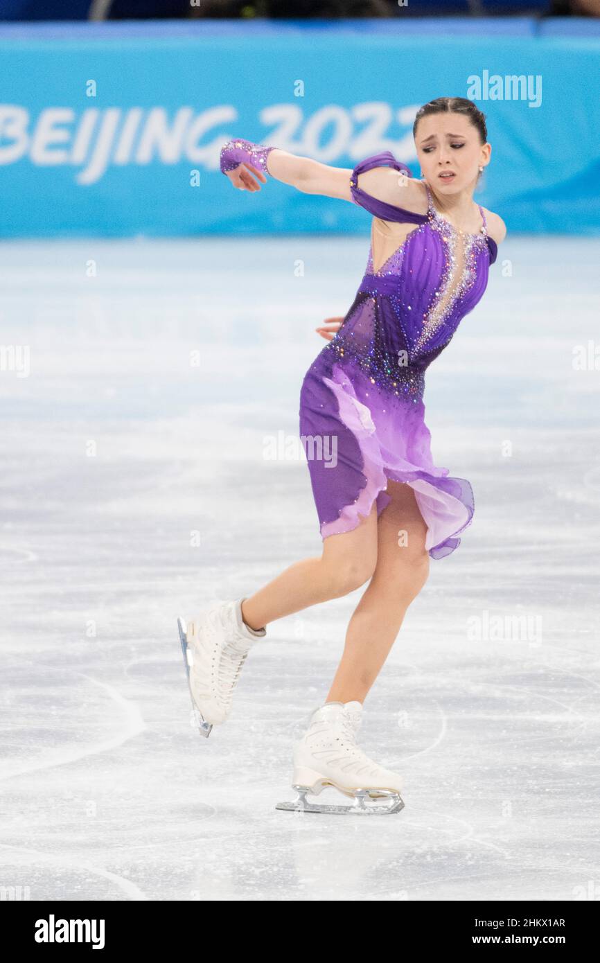 Kamila Valineva (ROC) February 6, 2022 Figure Skating, Women Single ...
