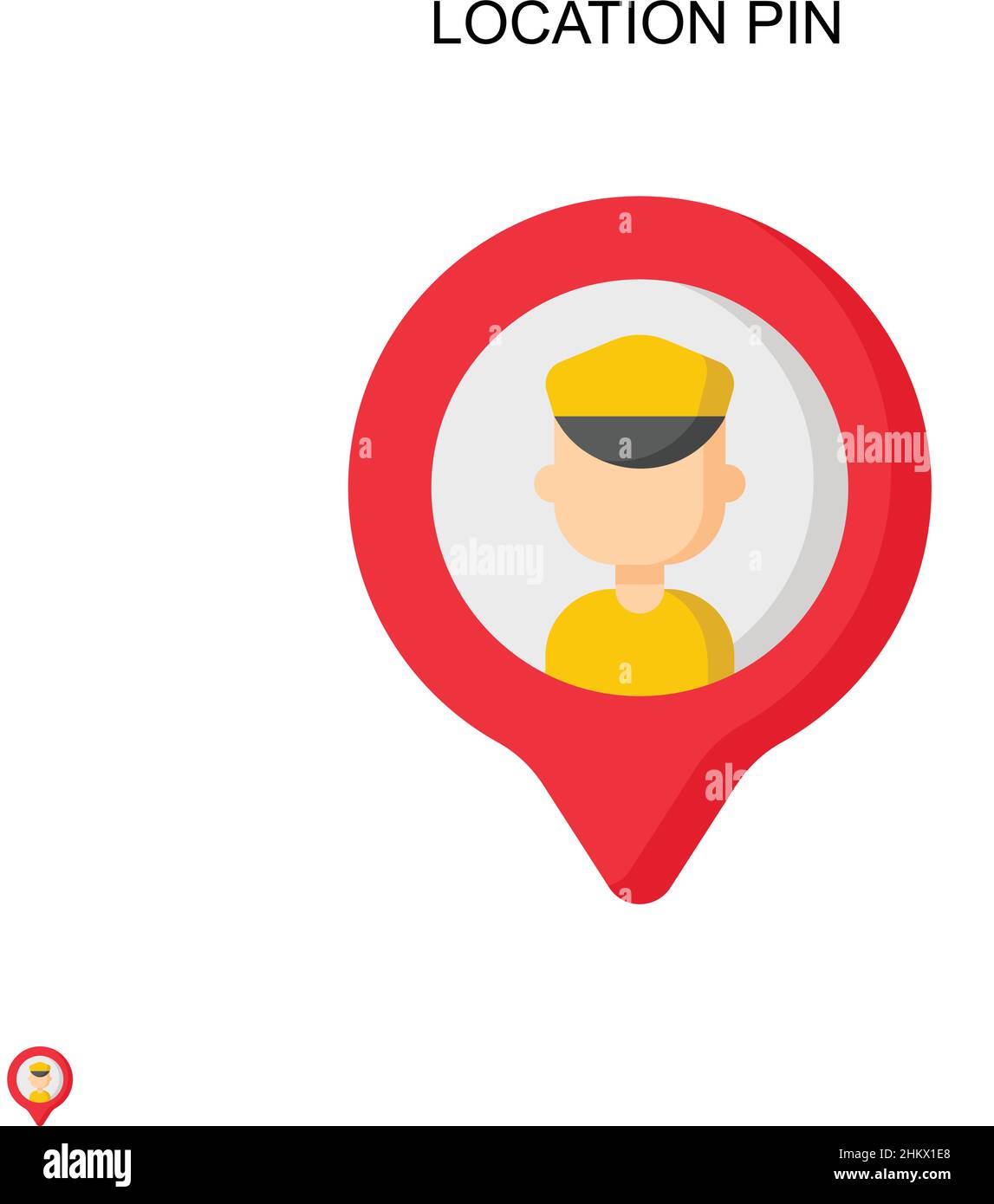 Location Pin Simple Vector Icon Illustration Symbol Design Template For Web Mobile Ui Element