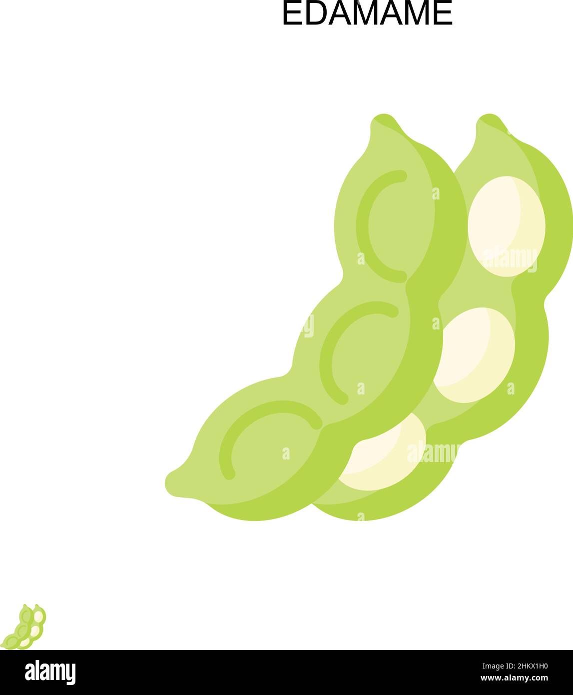 Edamame beans vector hi-res stock photography and images - Alamy