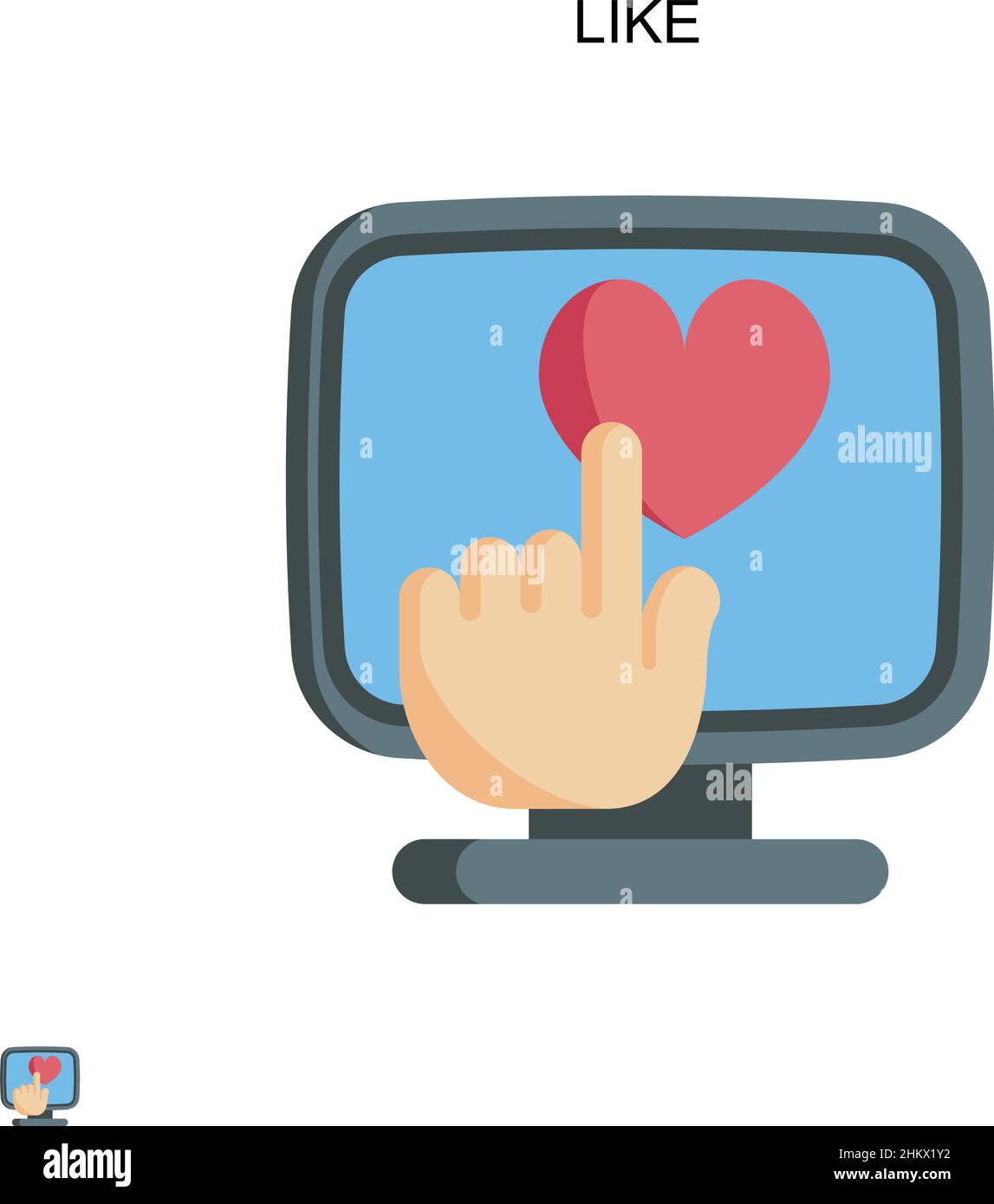 Facebook like symbol Stock Vector Images - Alamy