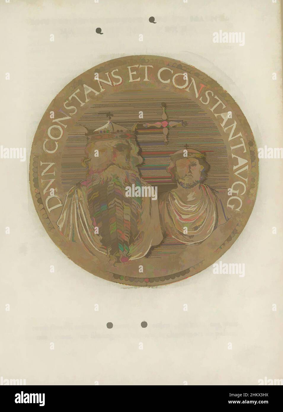 Art inspired by Portraits of Emperor Constantine III and his son ...