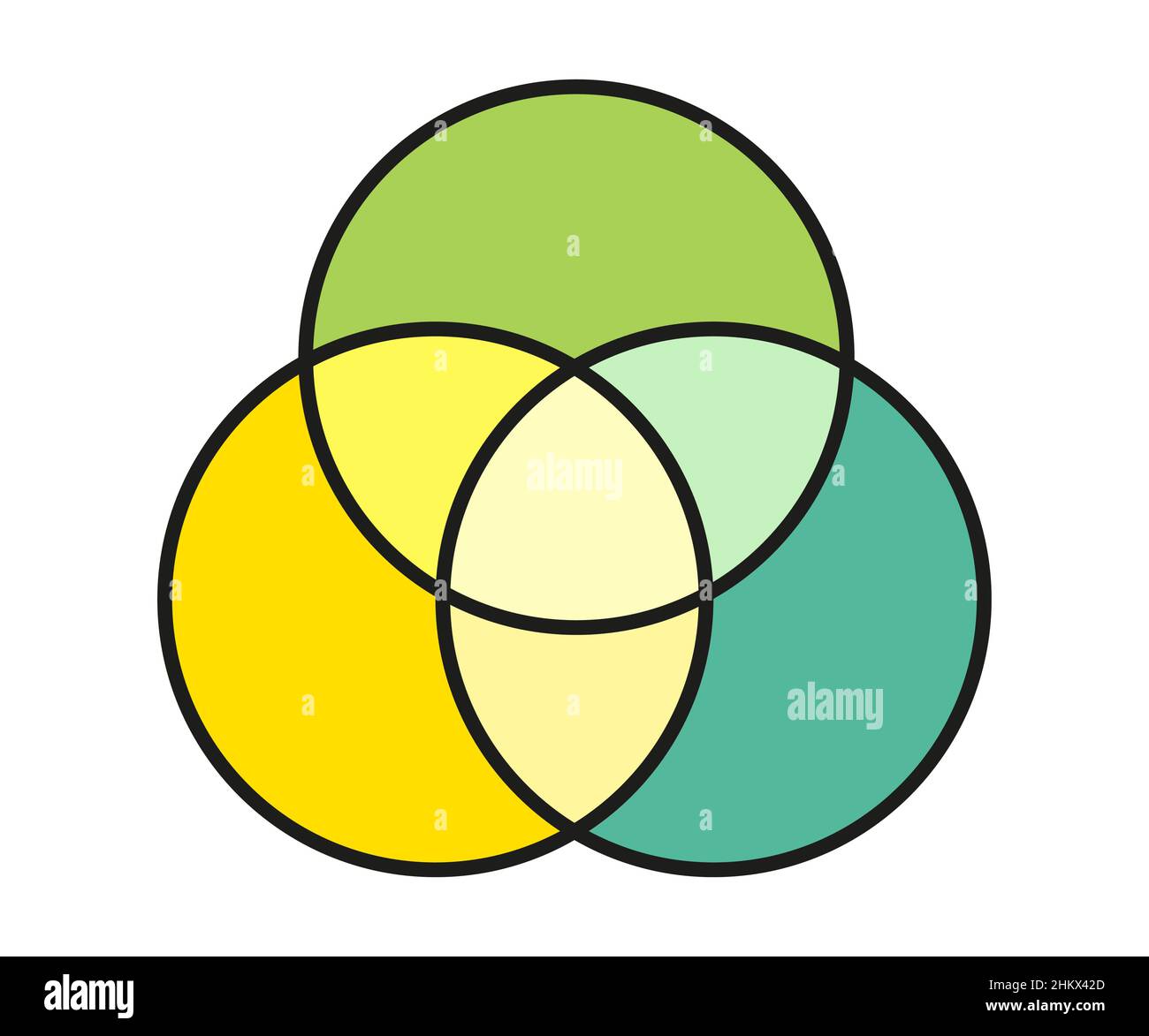 Venn diagram circles chart infographic. Vector design elements for ...