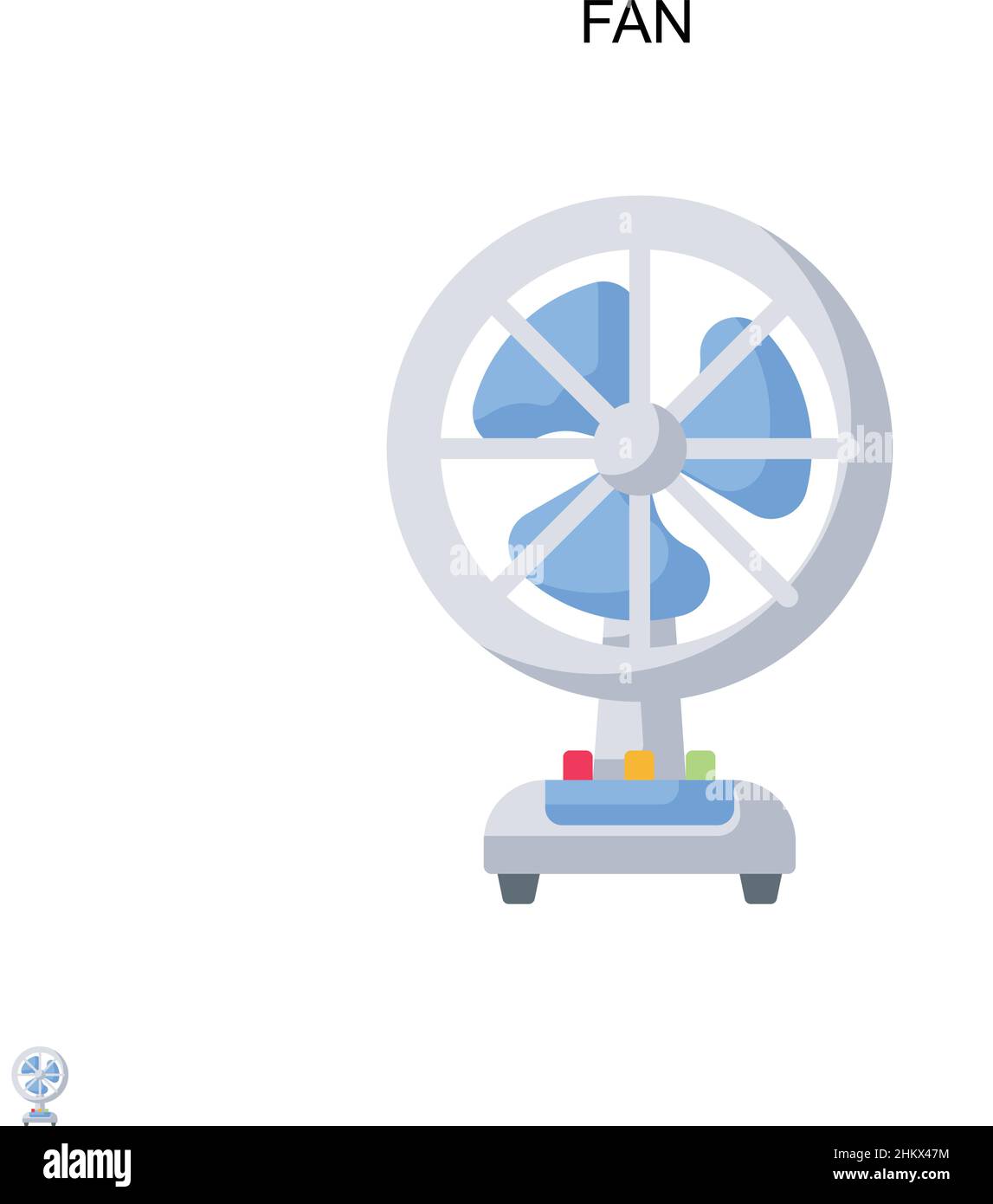 Fan Simple vector icon. Illustration symbol design template for web ...