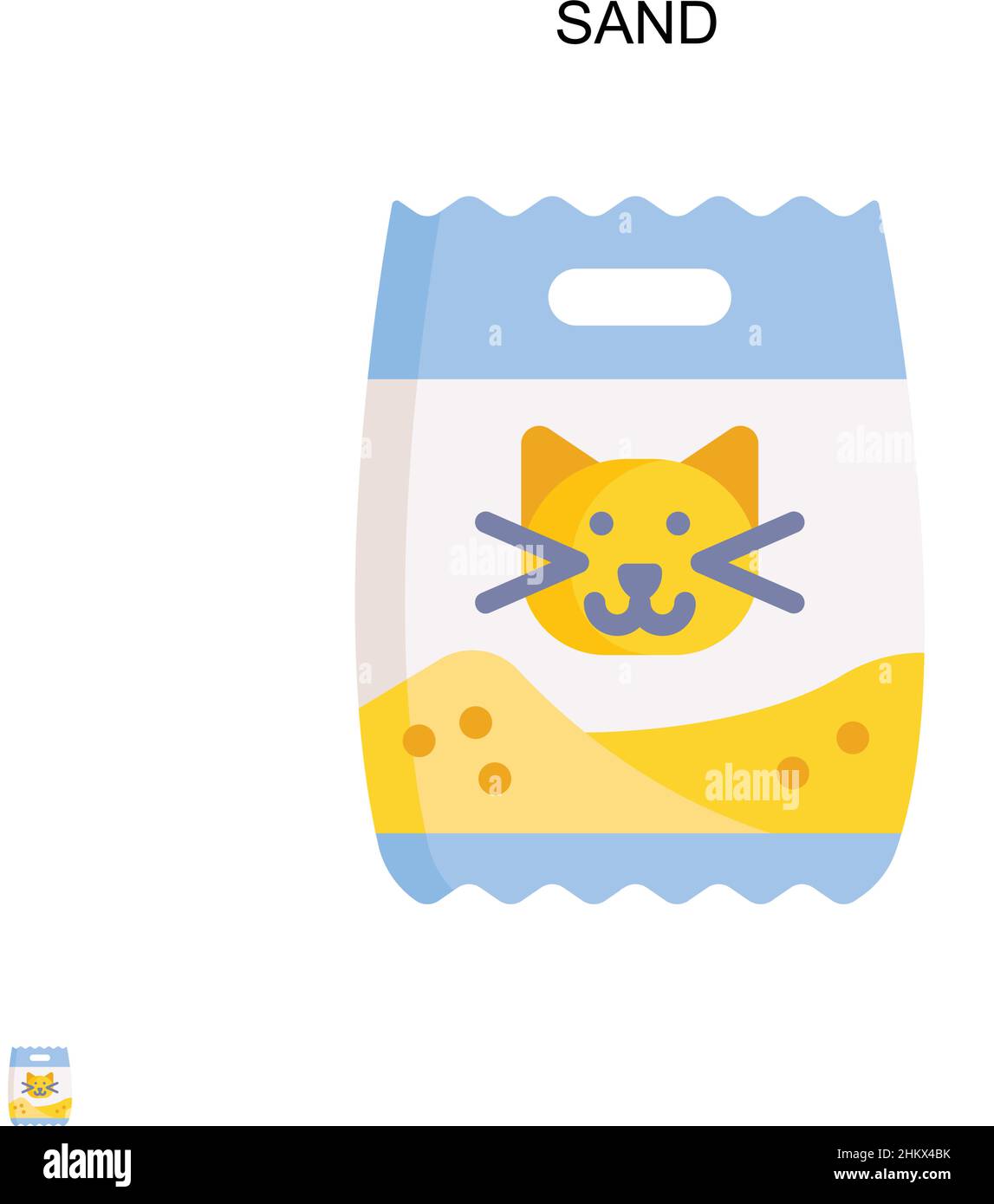 Sand Simple vector icon. Illustration symbol design template for web ...