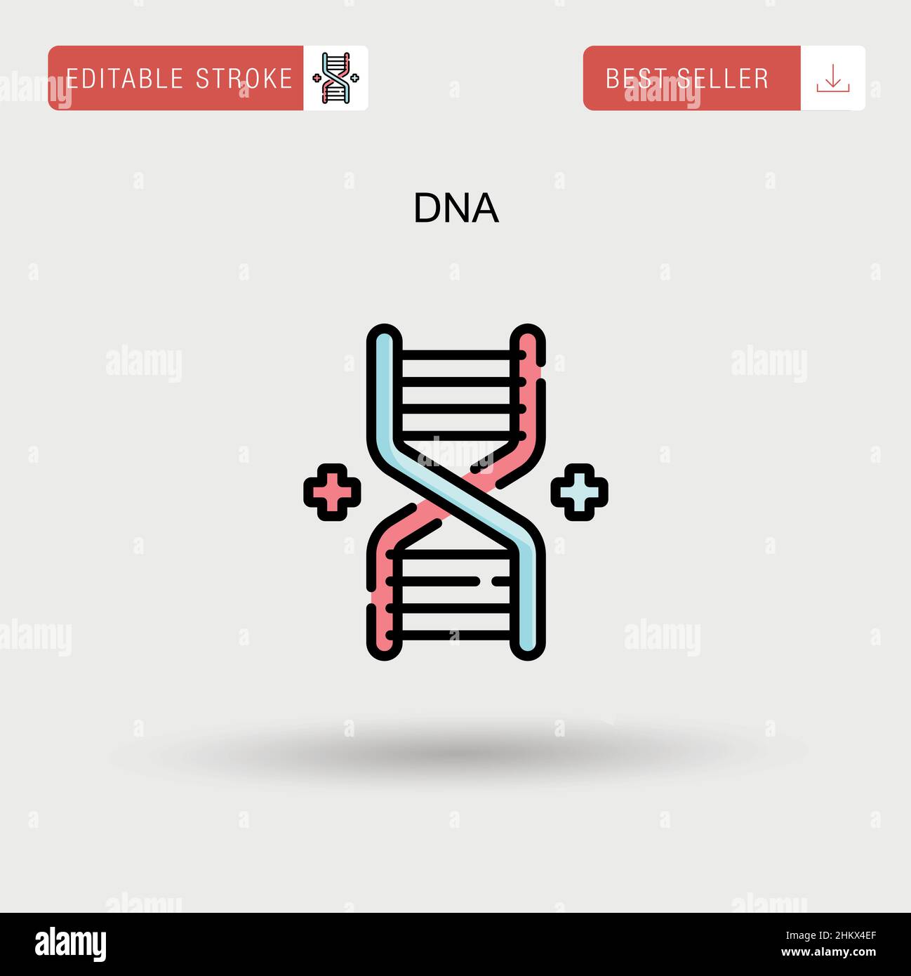 Dna Simple vector icon Stock Vector Image & Art - Alamy