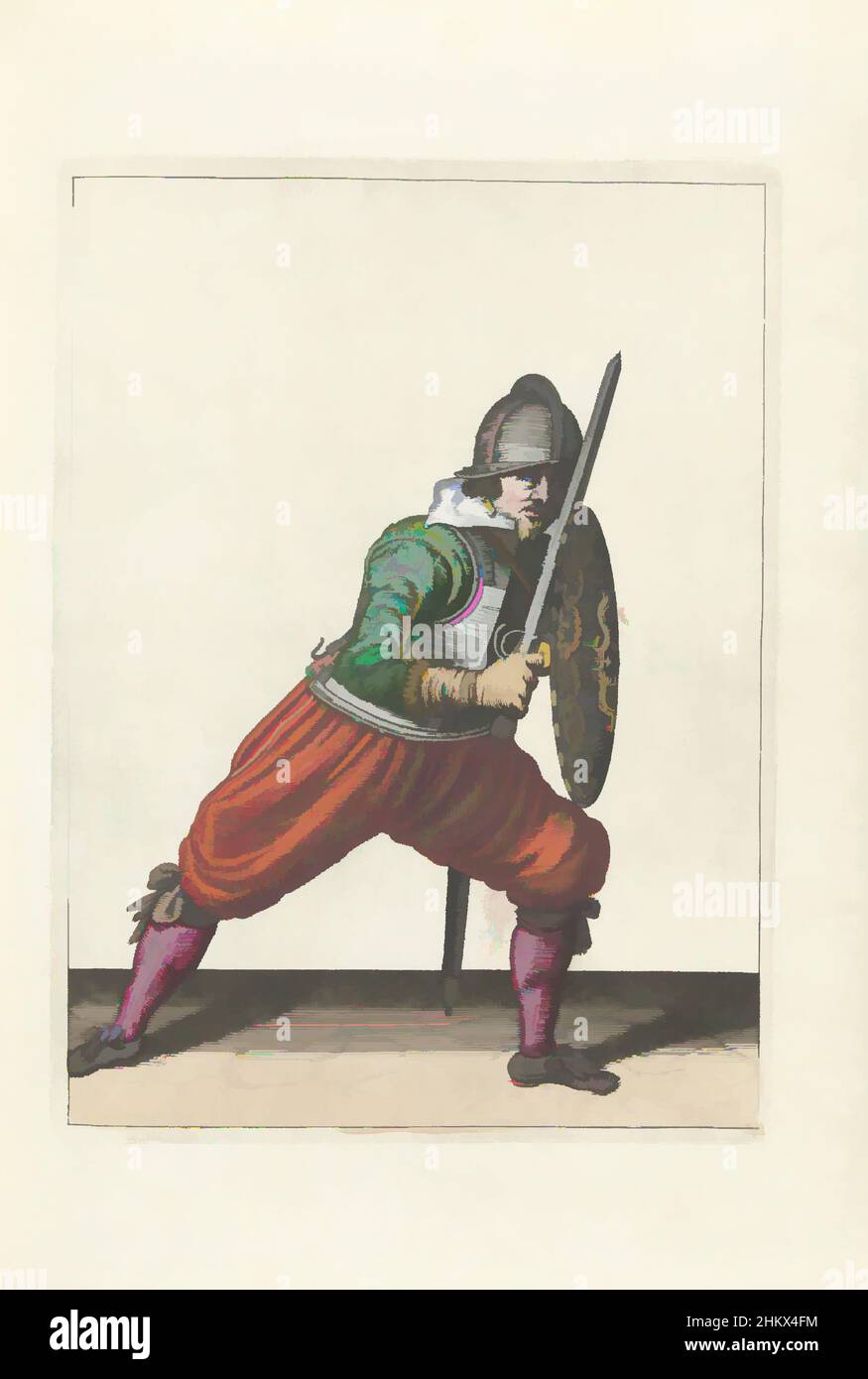 Art inspired by The exercise with shield and spear: the soldier in a ...