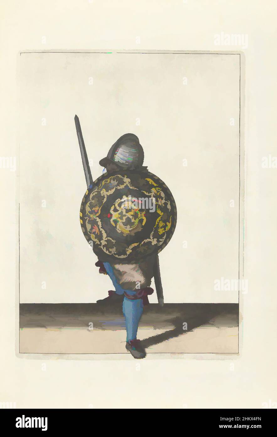 Art inspired by The exercise with shield and spear: the soldier in a ...
