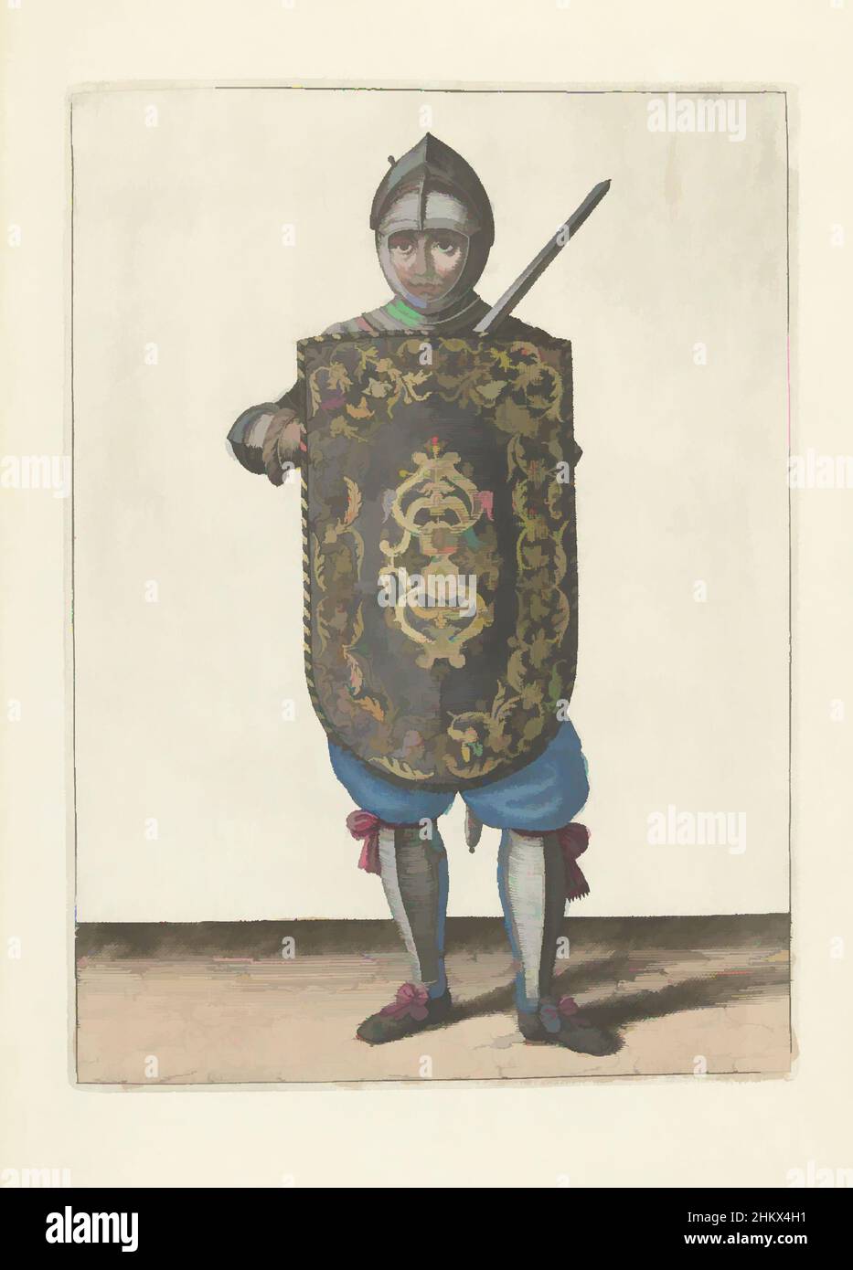 Art inspired by The exercise with the targe and rapier: the soldier ...