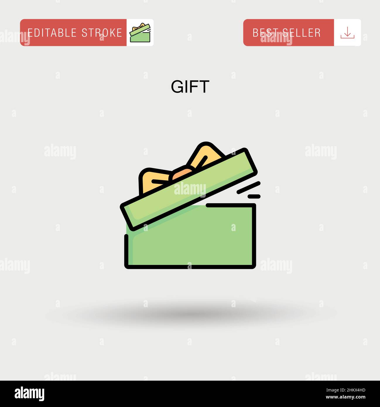 Gift Simple vector icon Stock Vector Image & Art - Alamy