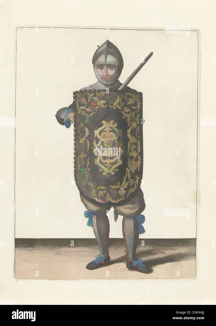 Art inspired by The exercise with the targe and rapier: the soldier ...