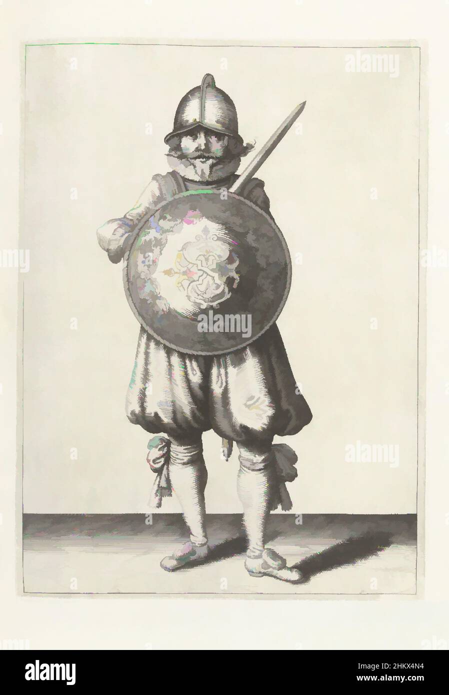 Art inspired by The exercise with shield and spear: the soldier ...