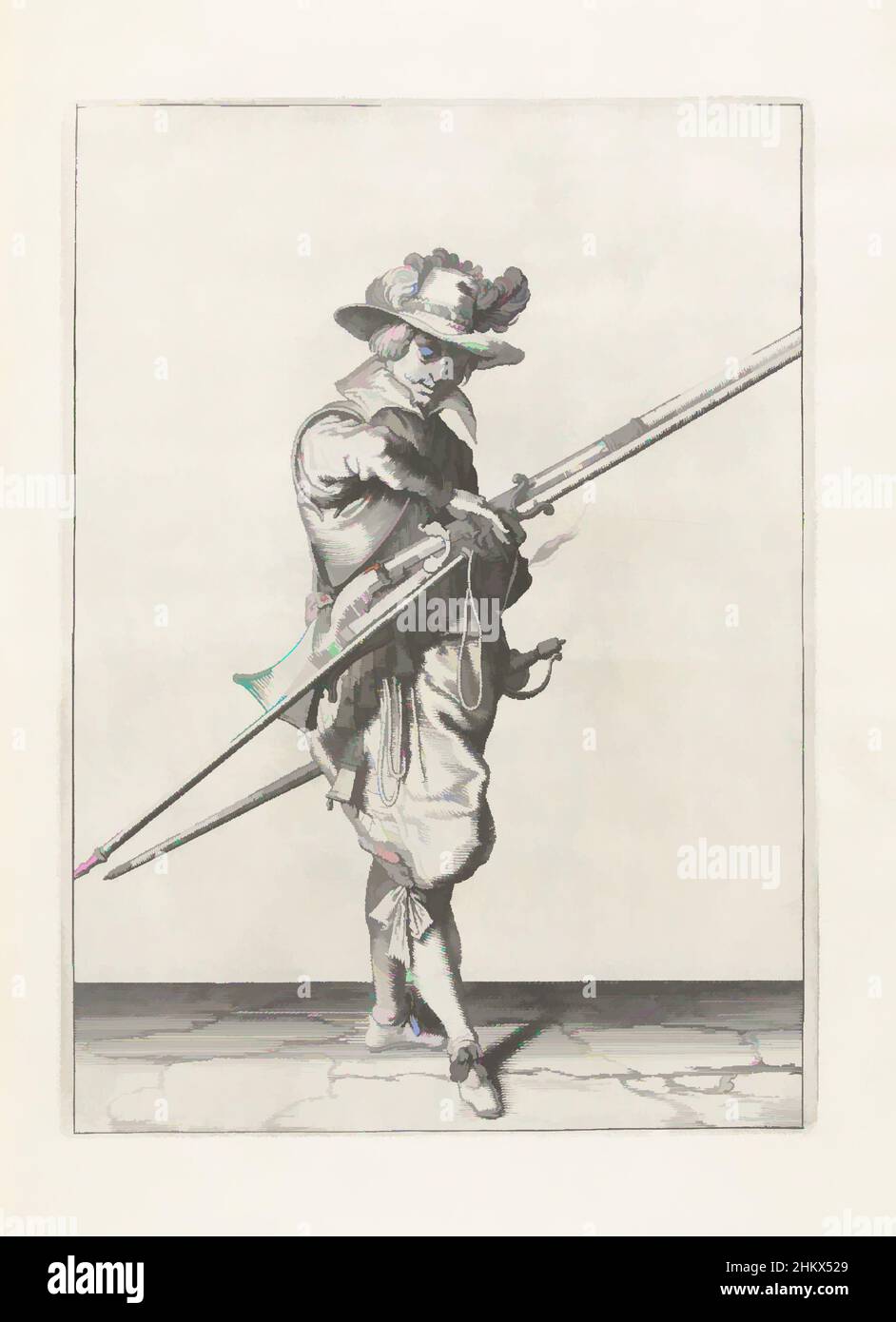 Art inspired by Soldier with a musket transferring his fuse from his ...