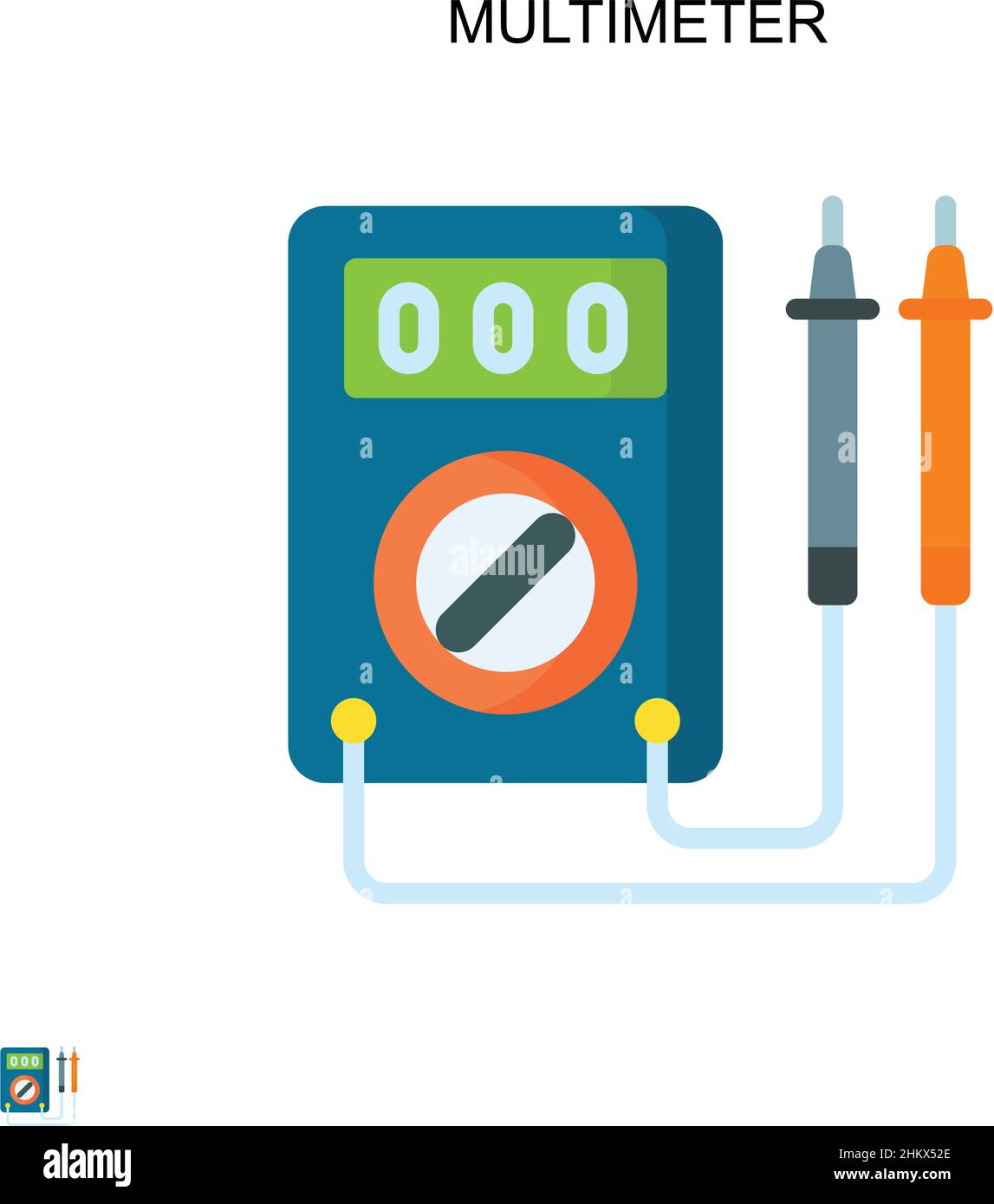 Digital multimeter vector illustration isolated hi-res stock ...