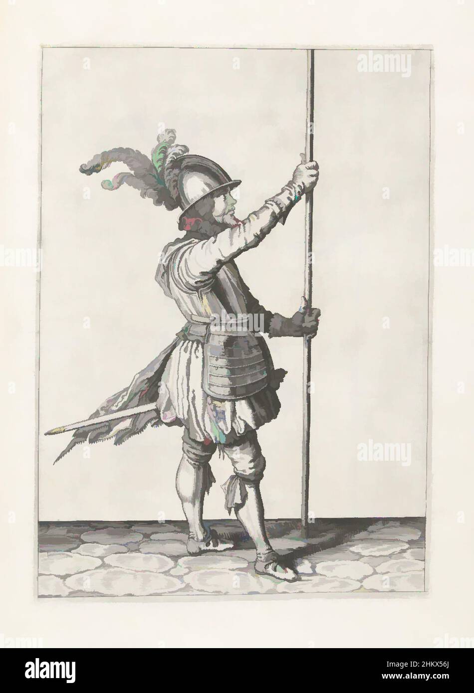 Art inspired by Soldier, facing left, holding his spear with both hands ...