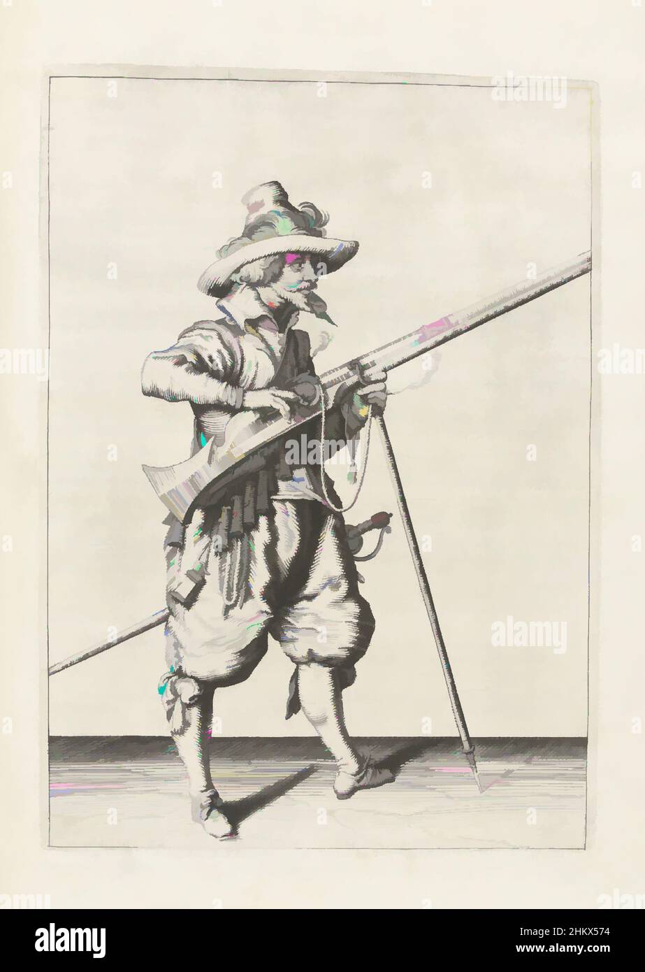 Art inspired by Soldier on guard covering the pan of his musket with ...