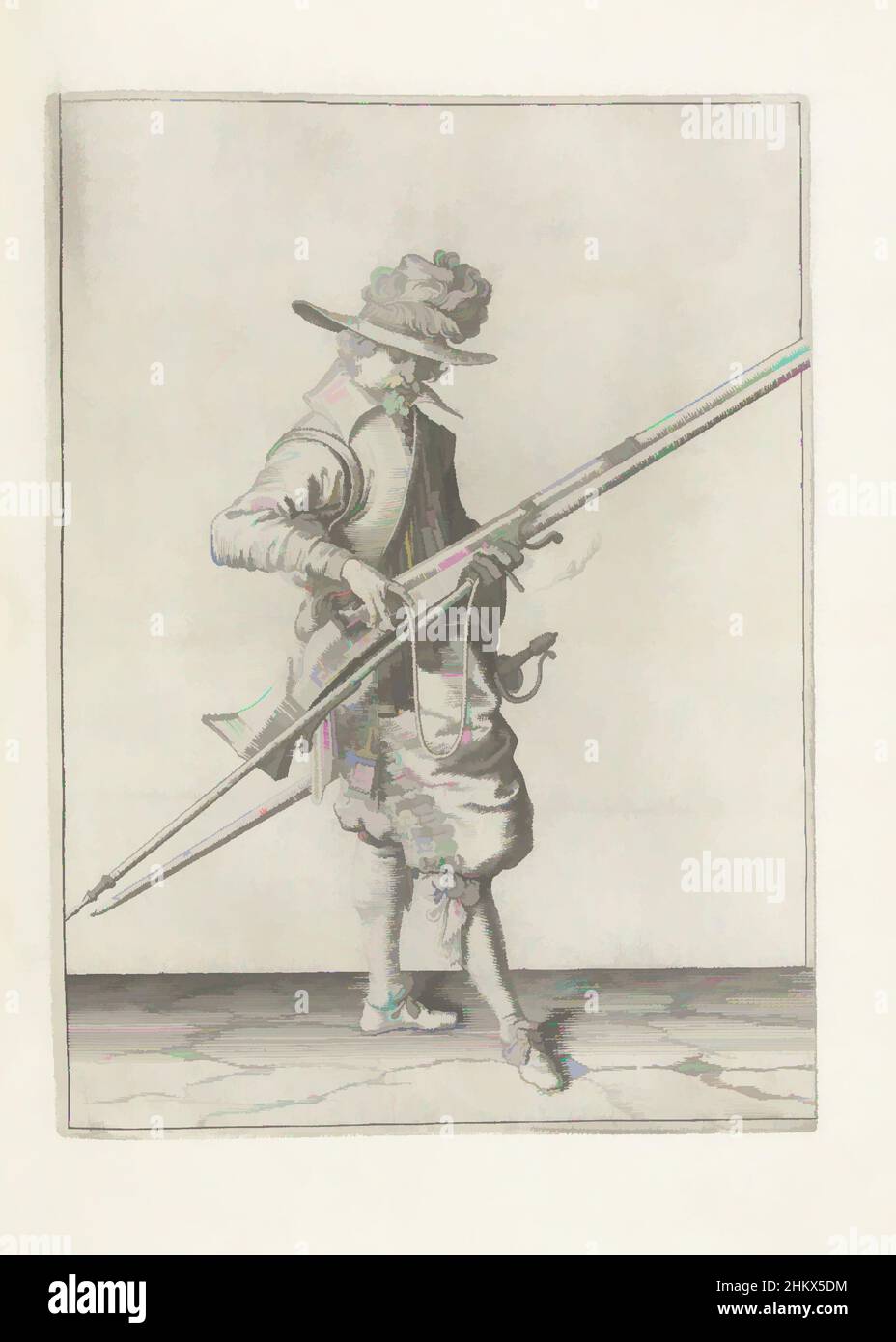 Art inspired by Soldier giving the fuse on the cock of his musket its ...