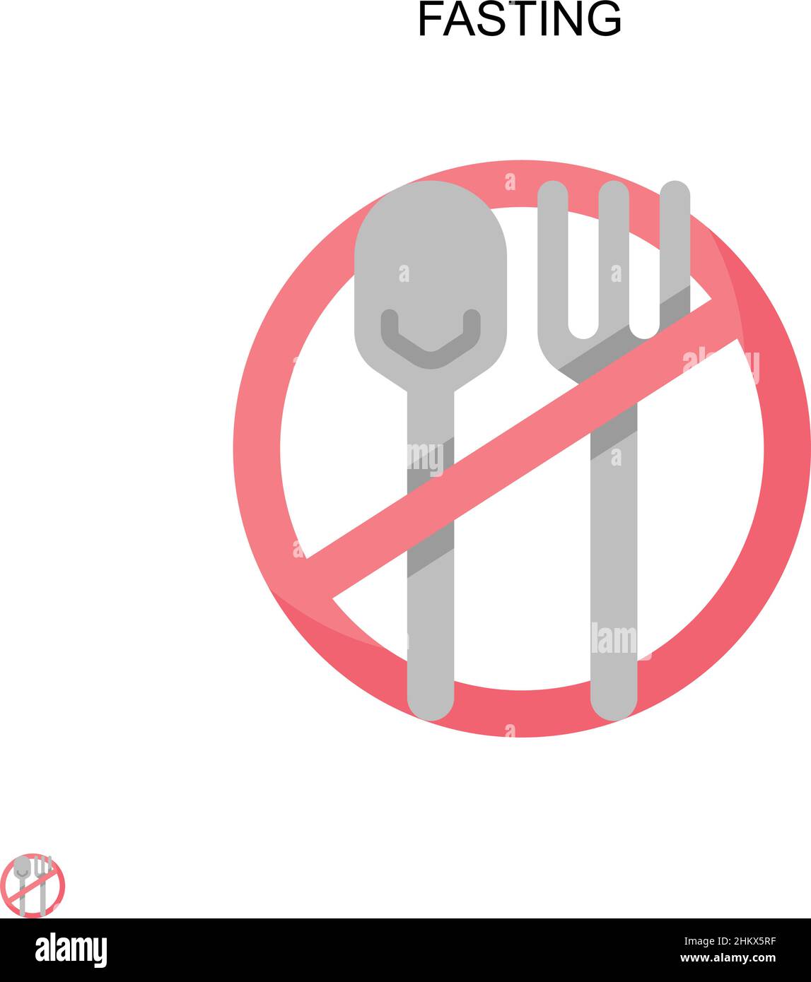 Fasting Simple vector icon. Illustration symbol design template for web ...