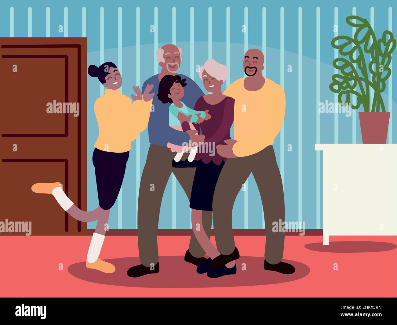 family members together Stock Vector Image & Art - Alamy
