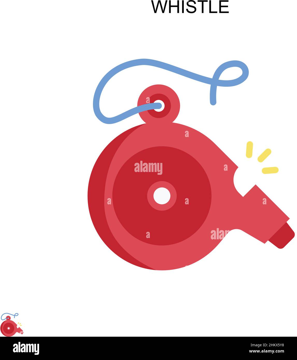 Whistle Simple vector icon. Illustration symbol design template for web ...