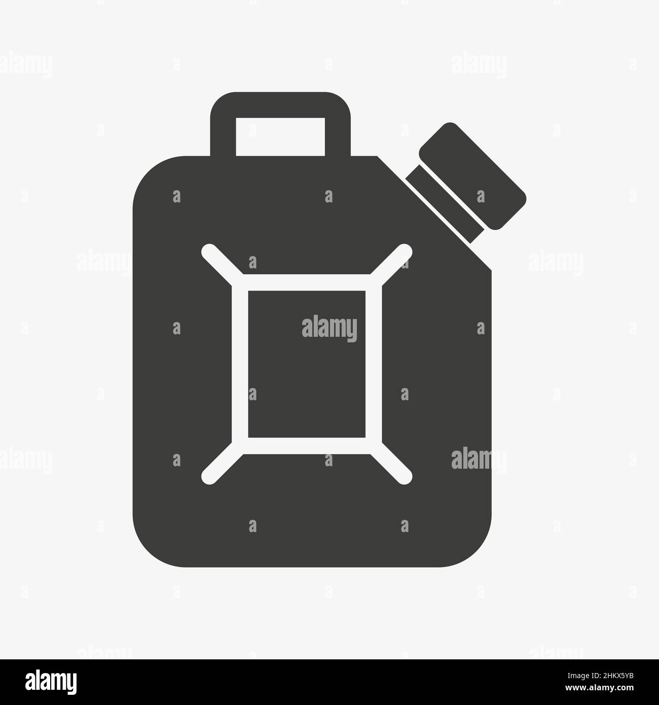 Jerrycan vector icon isolated on white background Stock Vector Image ...