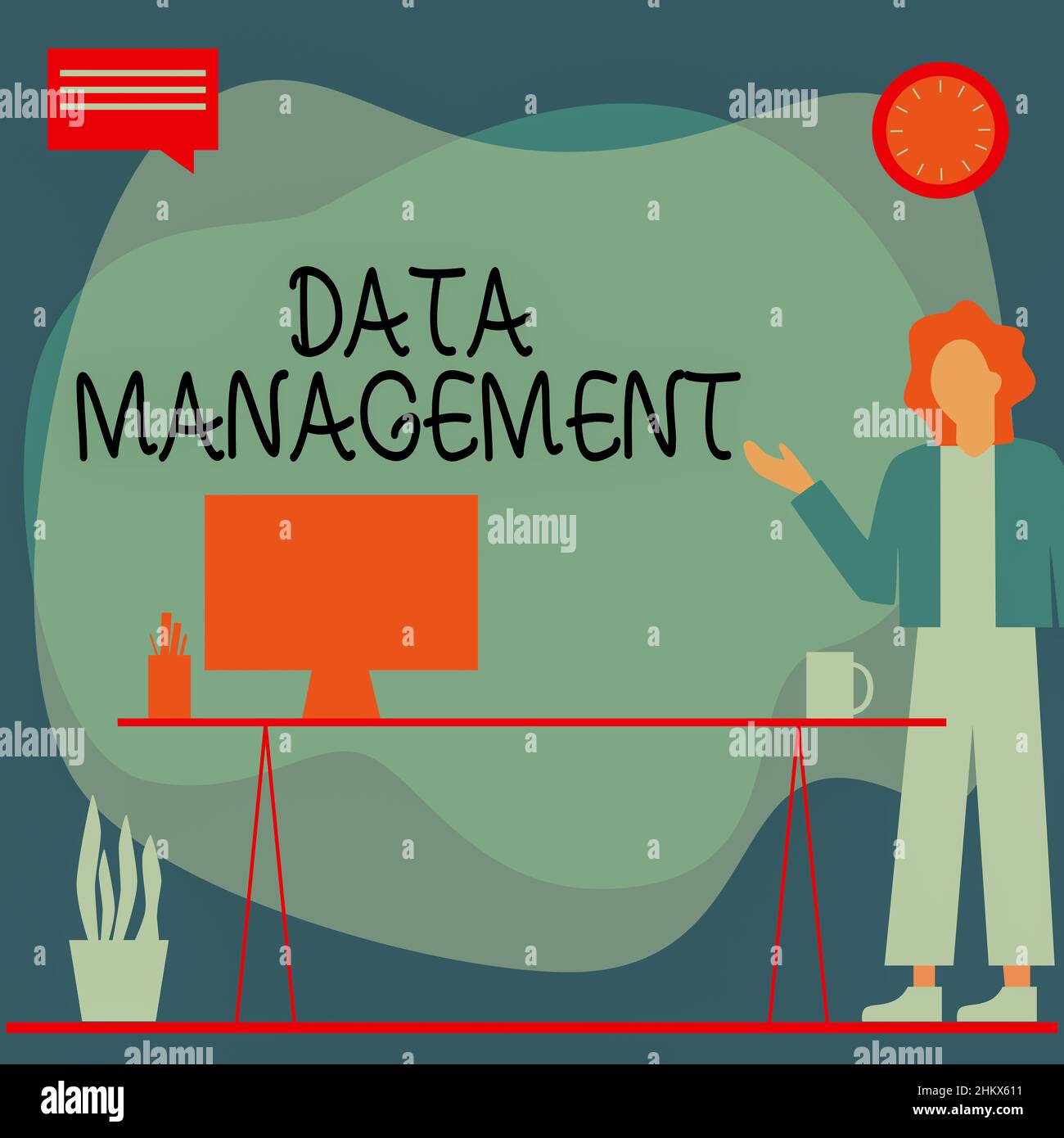 Conceptual display Data Management. Conceptual photo The practice of organizing and maintaining ...