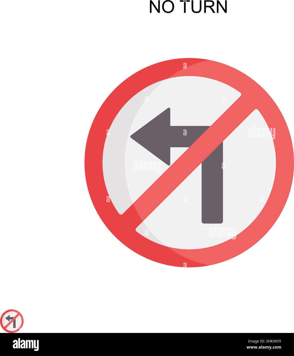 No left turn road sign hi-res stock photography and images - Alamy