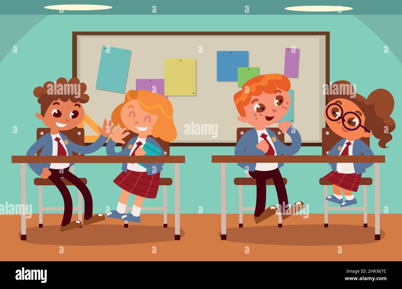 Happy Test Taking Cartoon