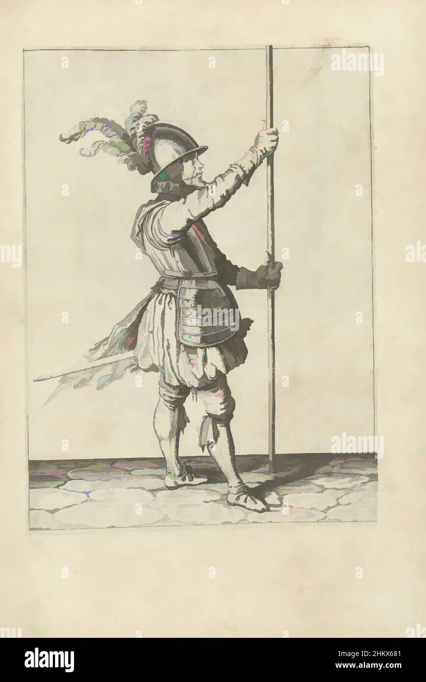 Art inspired by Soldier, facing left, holding his spear with both hands ...