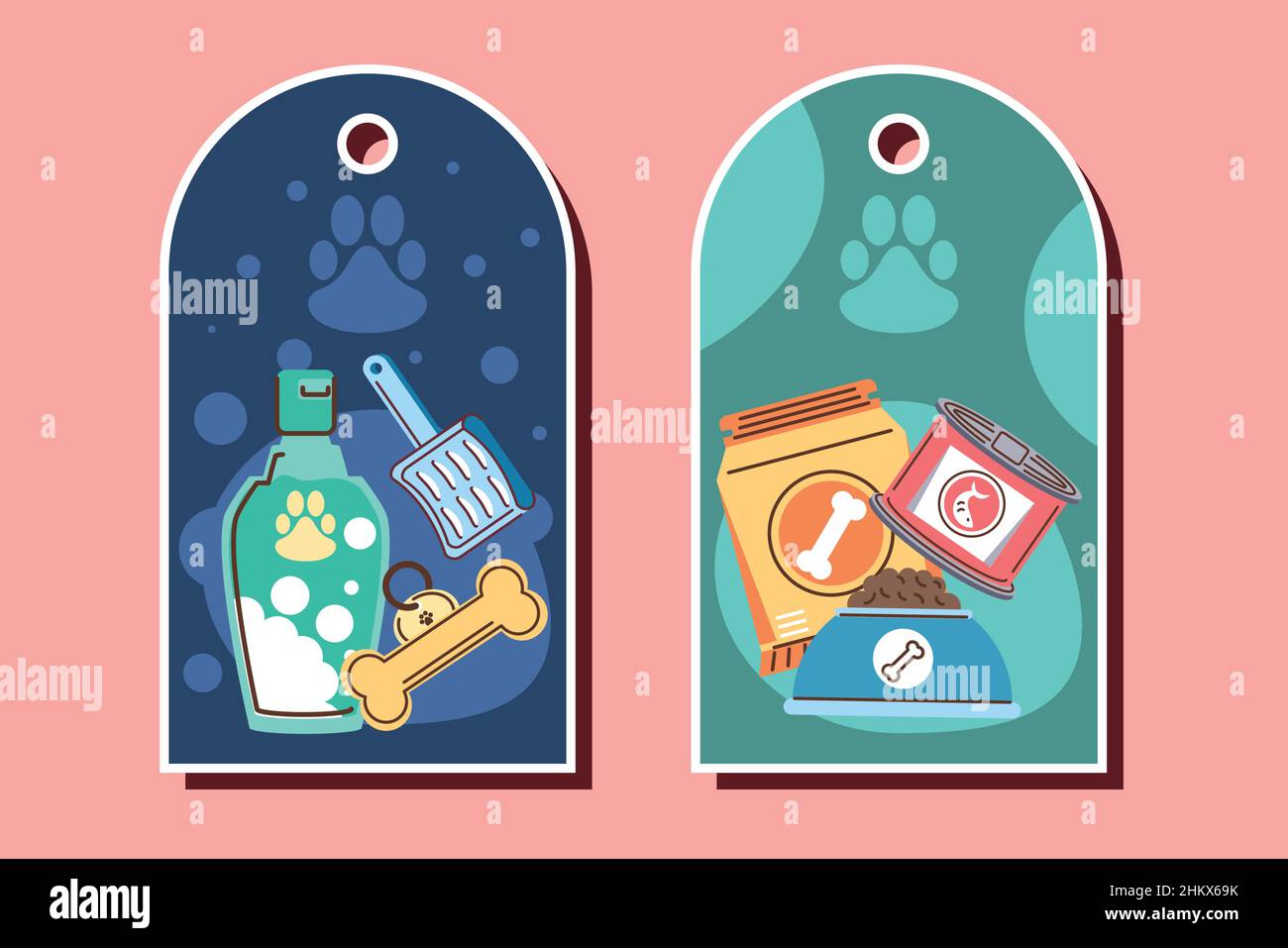 pets tags set Stock Vector Image & Art - Alamy