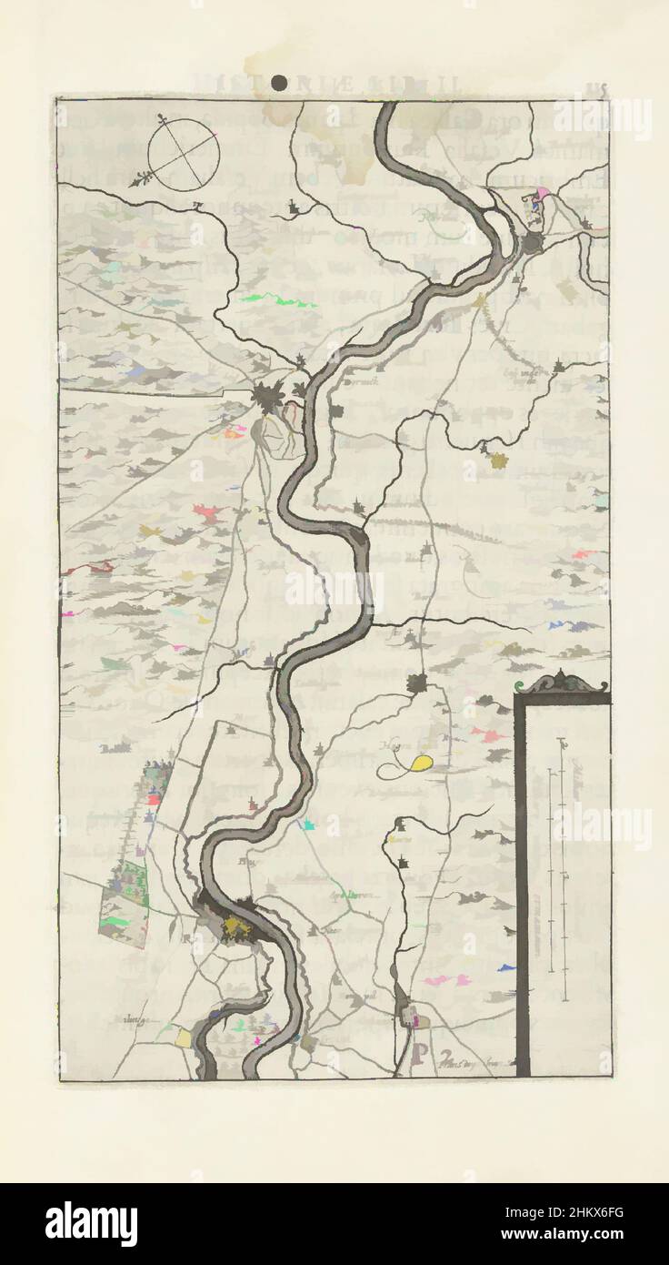 Art inspired by Map of Wesel and its environs, 1629, Tabula agri ...