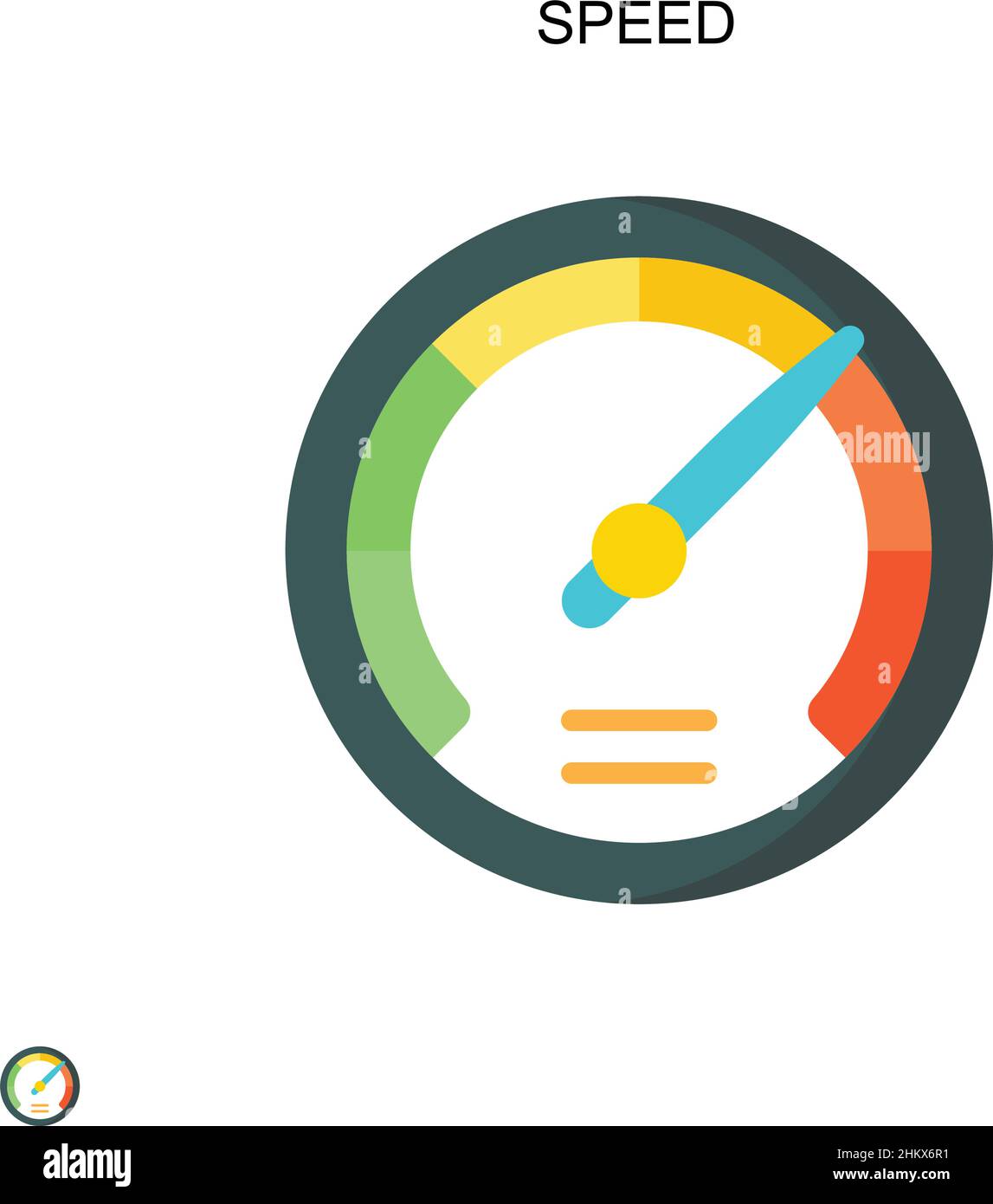 Speed Simple vector icon. Illustration symbol design template for web mobile UI element Stock ...