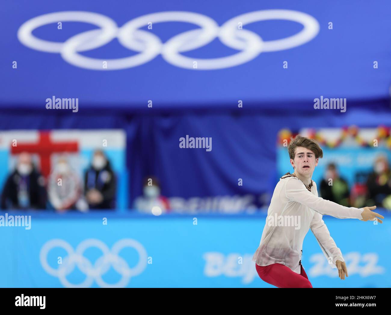 Beijing, China. 6th Feb, 2022. Mark Kondratiuk of ROC performs during ...