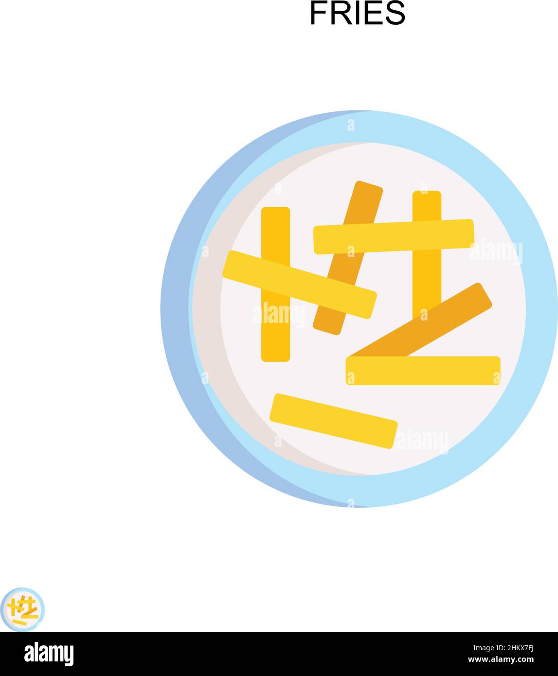 Fresh fried french fries closeup Stock Vector Images - Alamy