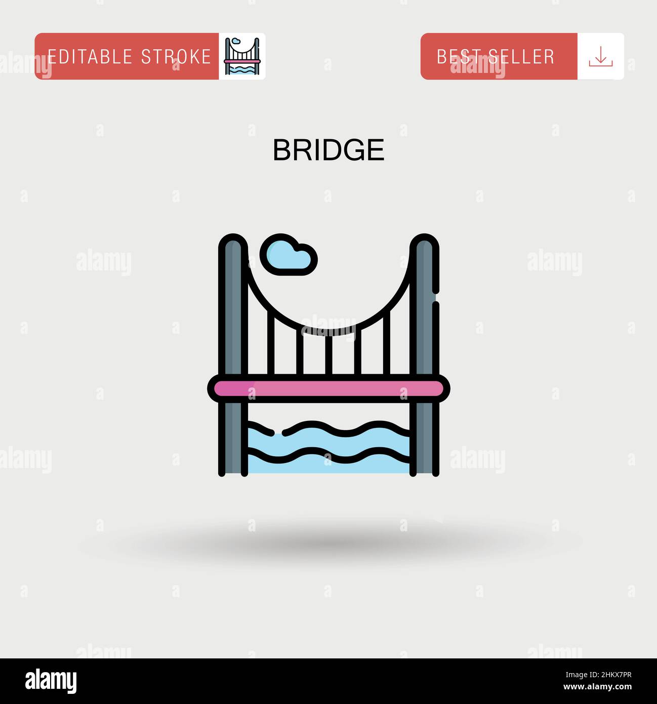 Construction wooden bridge building Stock Vector Images - Alamy