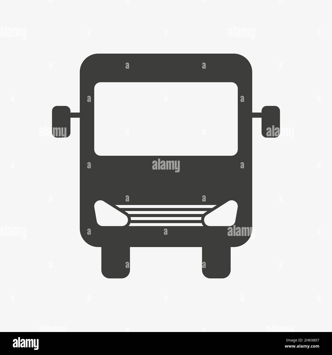 Bus vector icon isolated on white background Stock Vector Image & Art ...