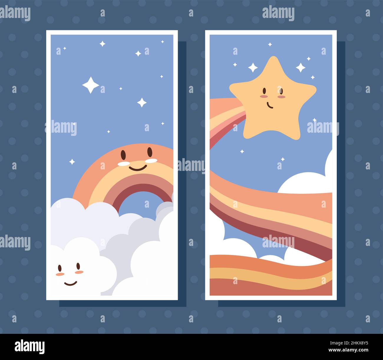 baby rainbow and star Stock Vector Image & Art - Alamy