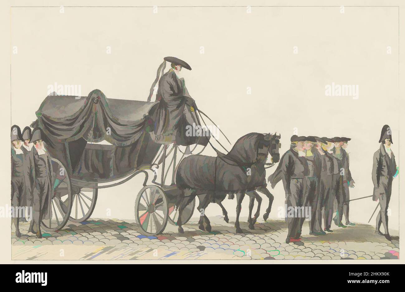 Art inspired by Funeral at Amsterdam, 1810-1825, Presentation of a ...